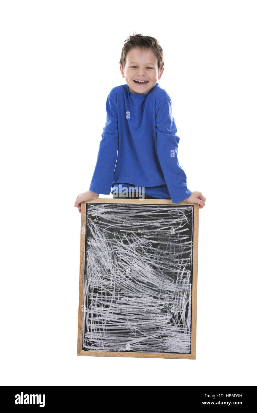 Child holding chalk board hi-res stock photography and images - Alamy