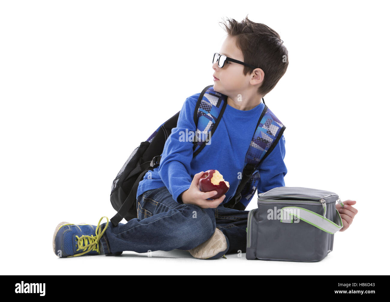 Boy wearing back pack hi-res stock photography and images - Alamy