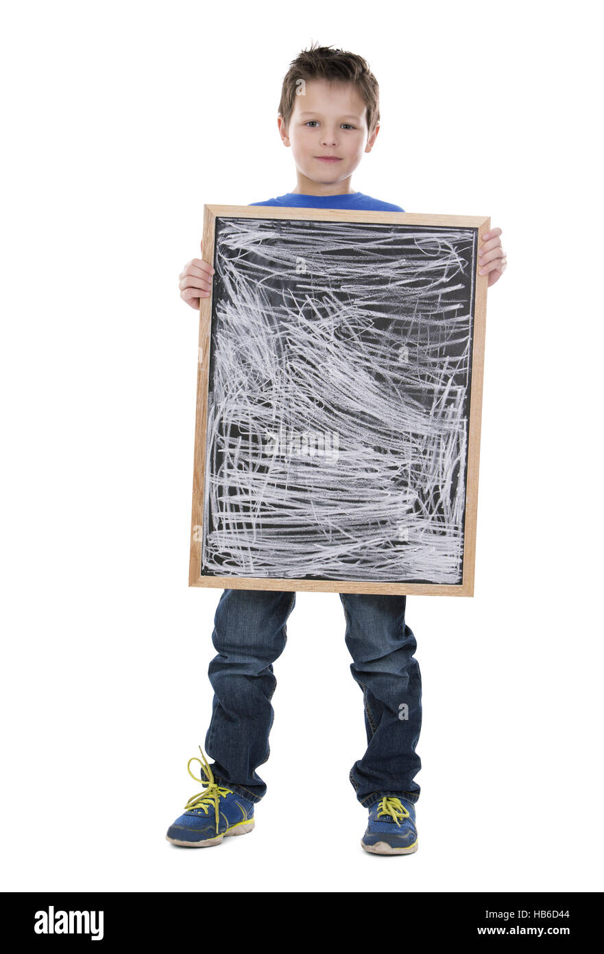 Child holding chalk board hi-res stock photography and images - Alamy