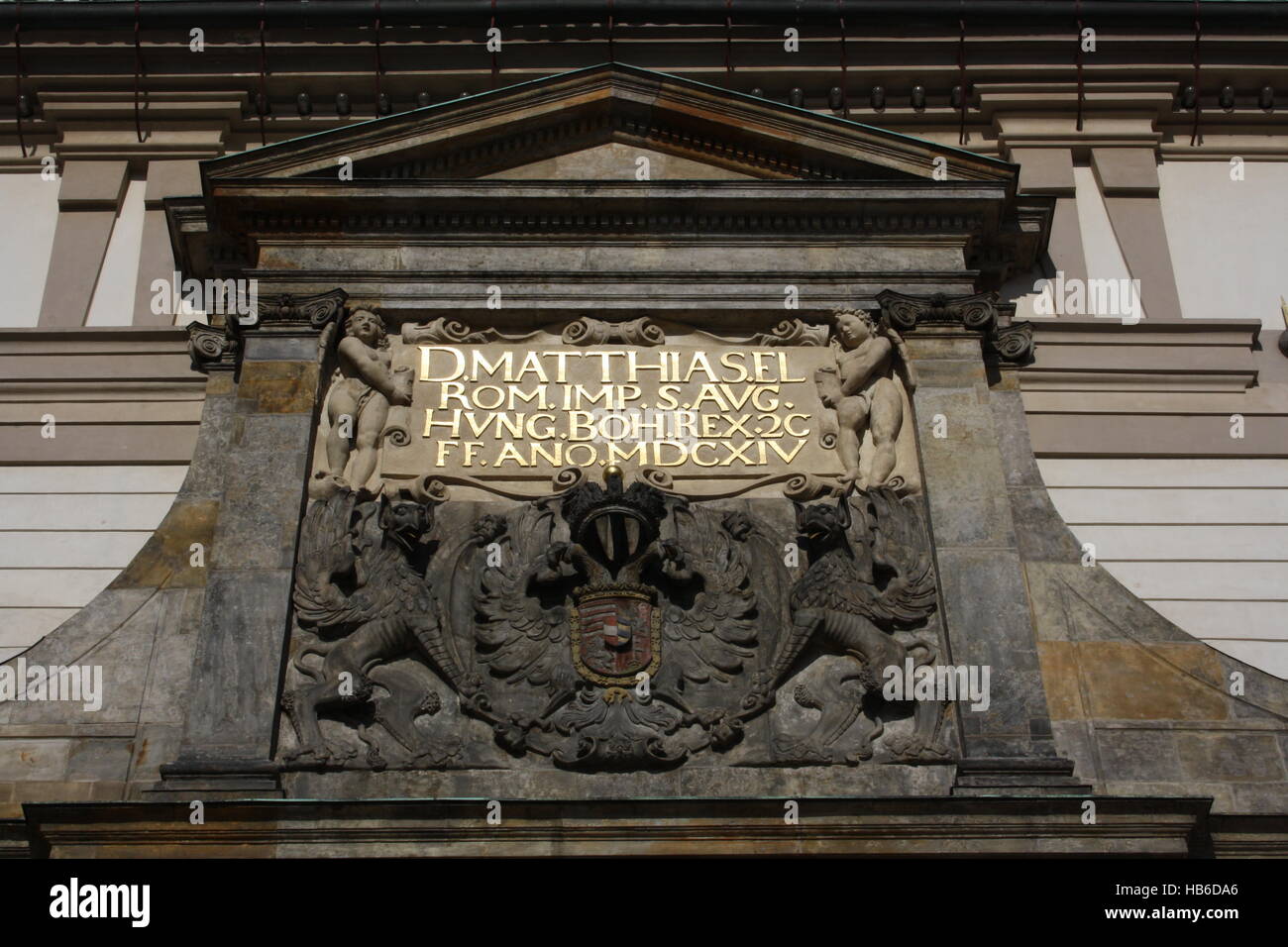 Prague, castle Matthias Gate Stock Photo - Alamy