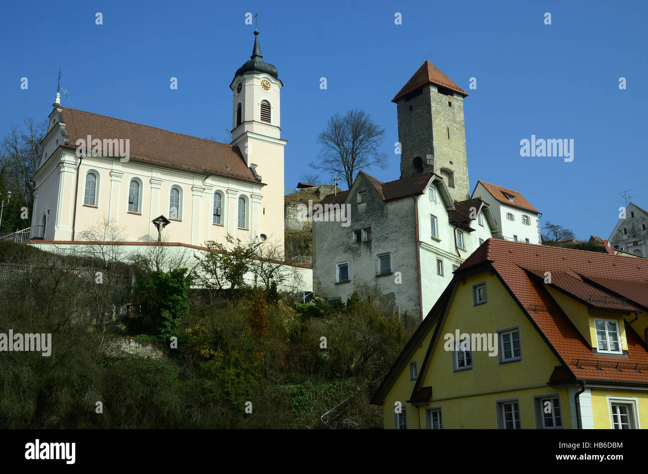 ruins, church, swabian alb, germany Stock Photo - Alamy