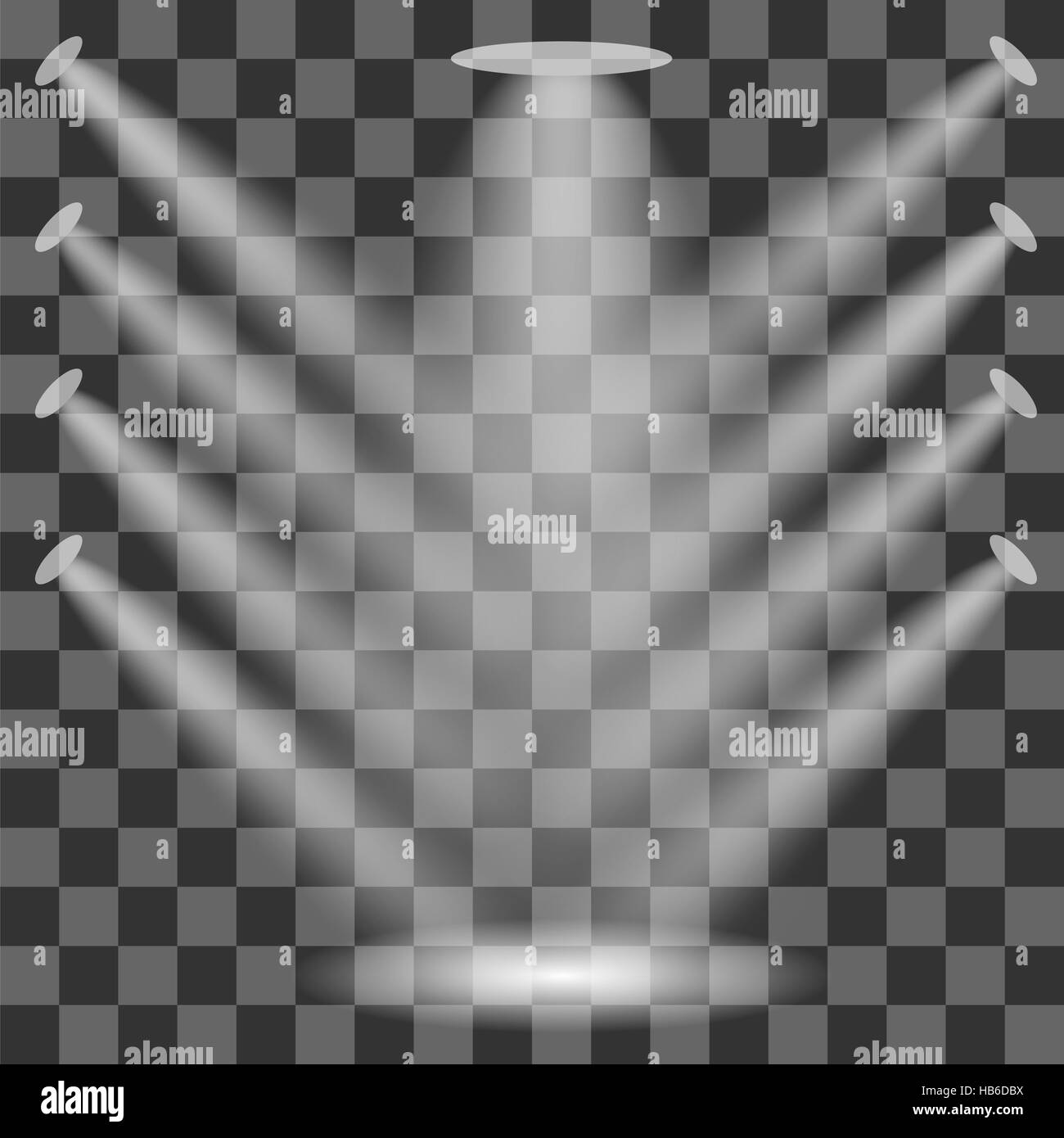 Set of Spotlights Isolated Stock Photo - Alamy