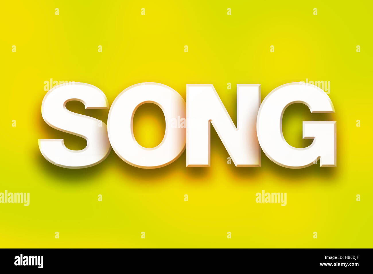 The word "Song" written in white 3D letters on a colorful background ...