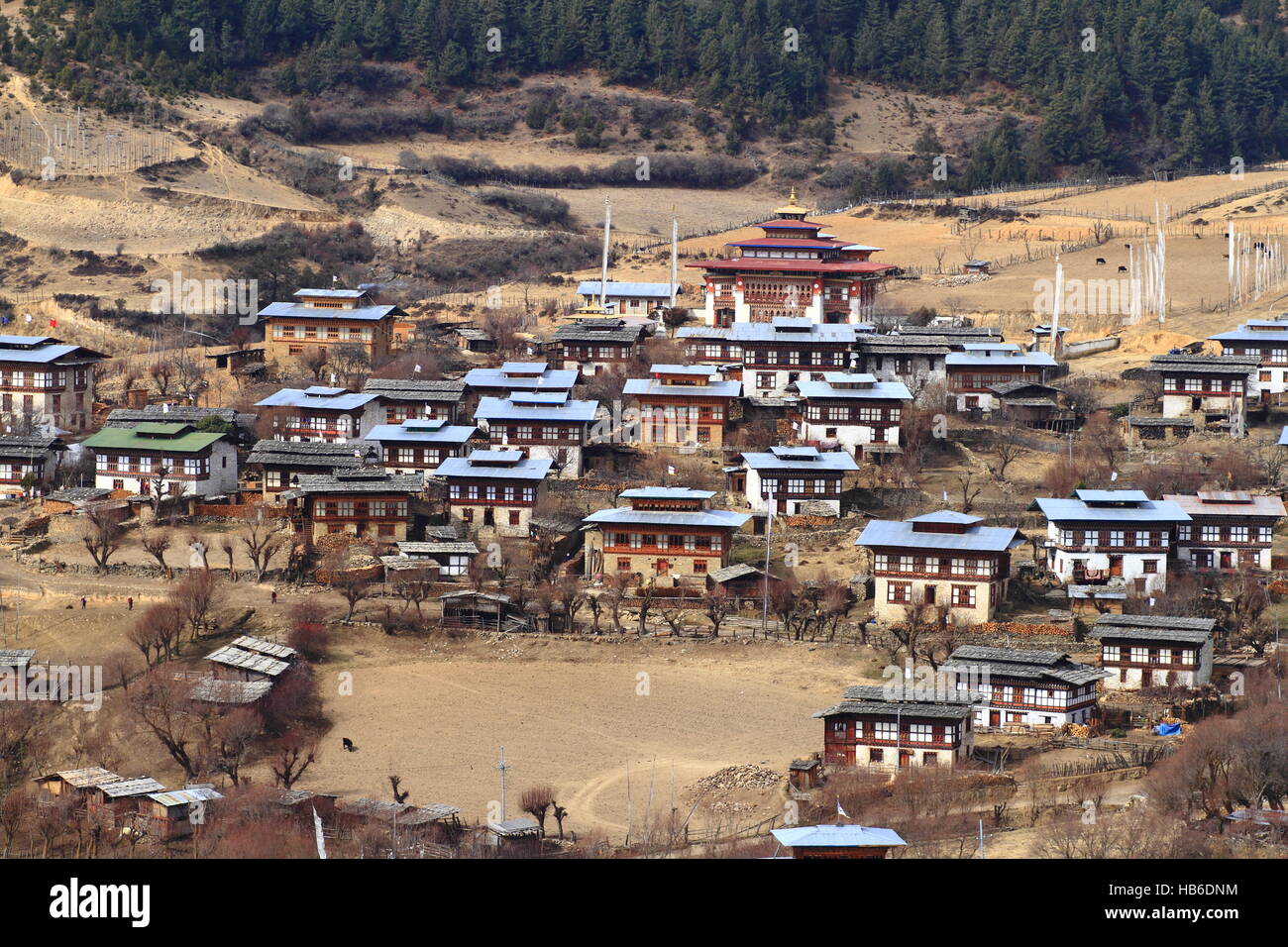 Traditional bhutanese style house hi-res stock photography and images ...