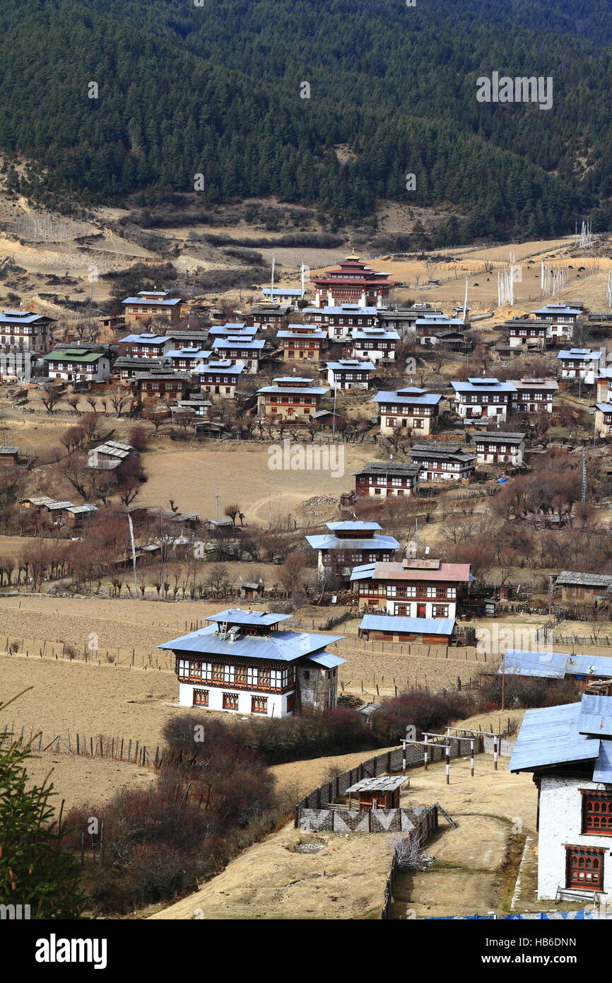 Traditional bhutanese style house hi-res stock photography and images ...