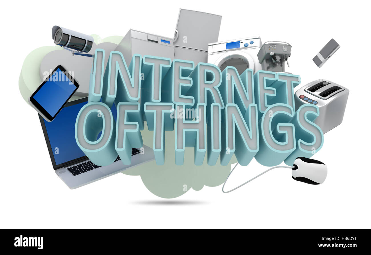 Internet things technology network Cut Out Stock Images & Pictures - Alamy