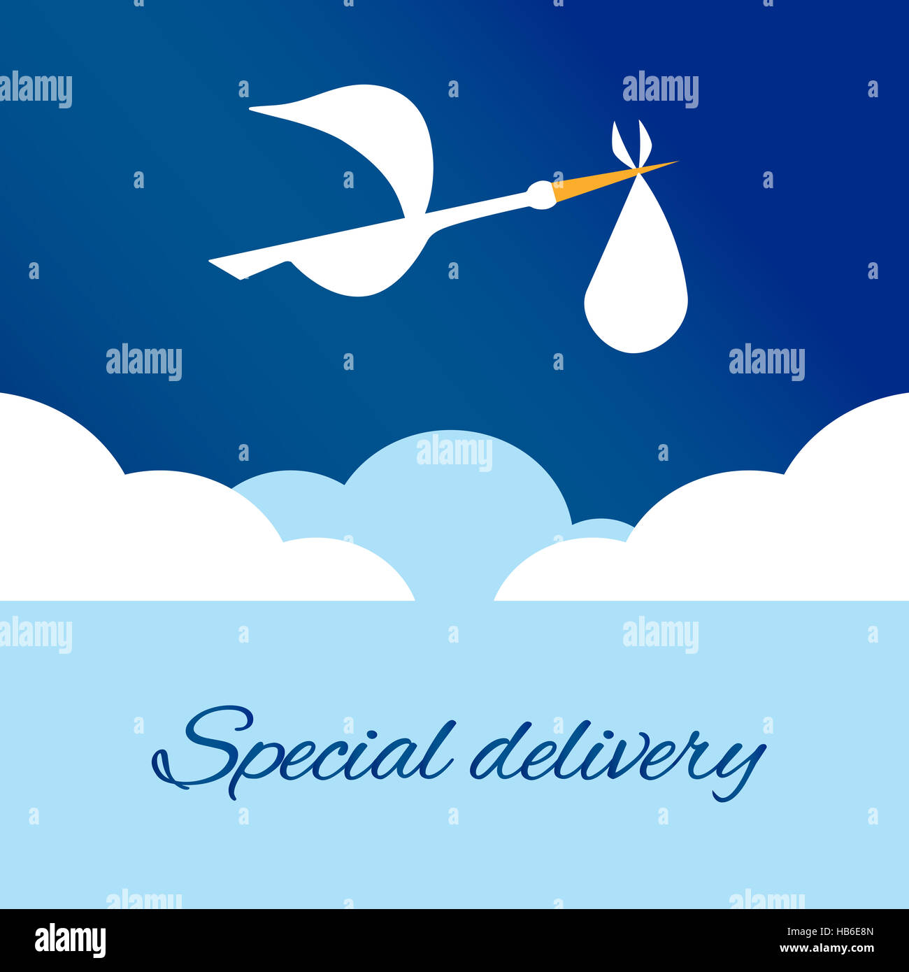 Logo design element Special delivey Stock Photo - Alamy