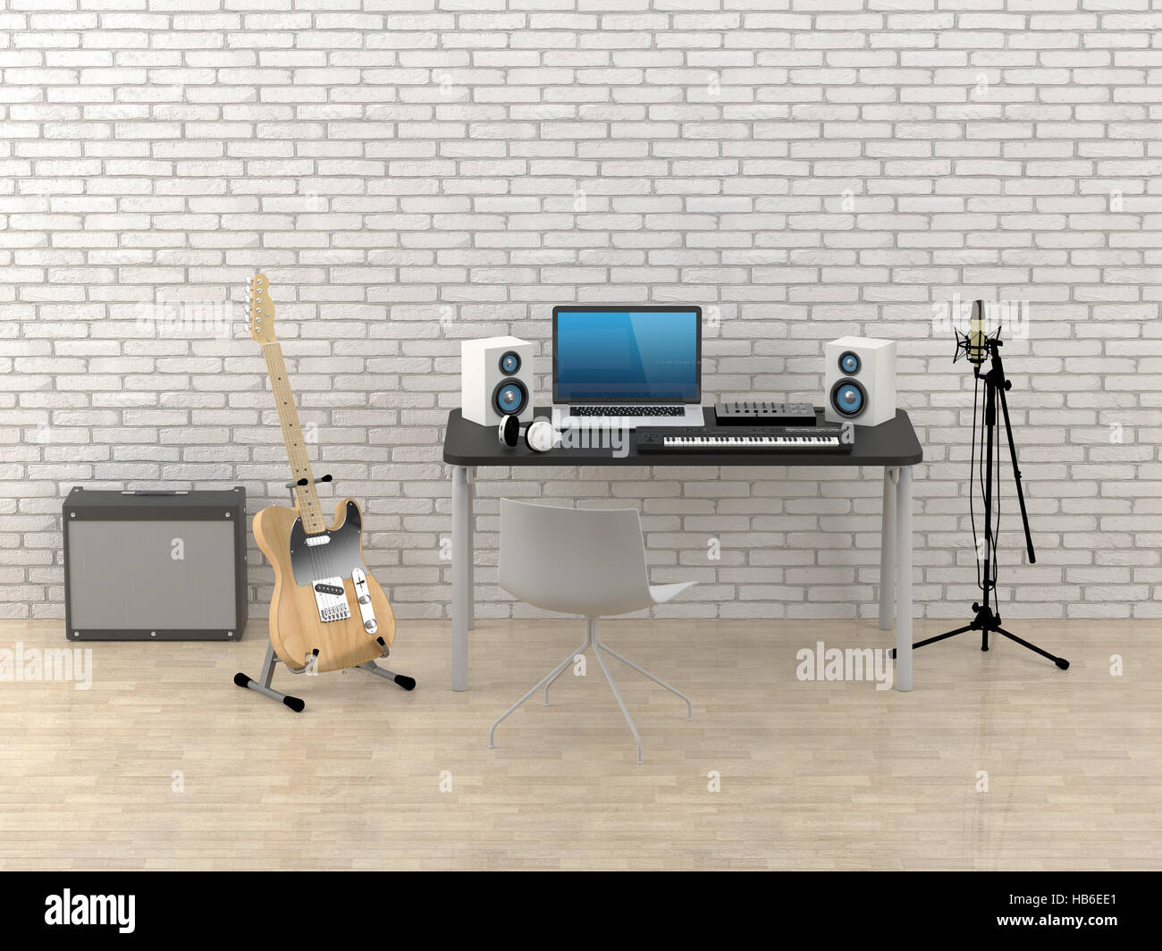 Home Recording Studio Stock Photo - Alamy