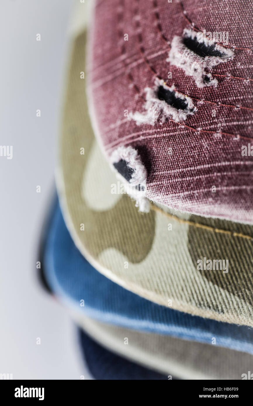 Selection of Baseball Caps with White Background Stock Photo - Alamy