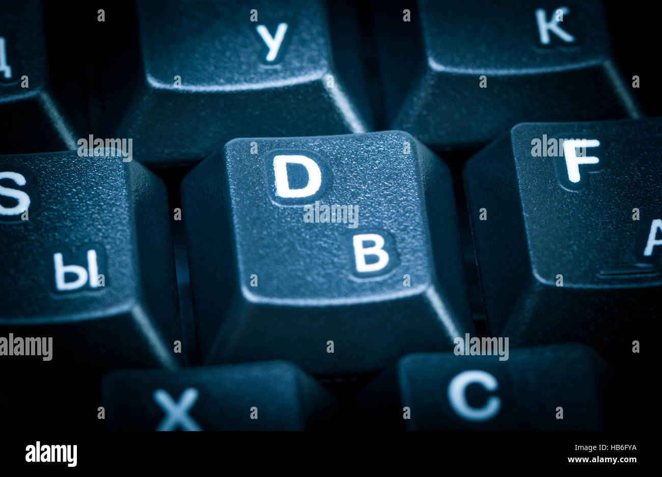Electronic collection - detail black computer keyboard with russian ...