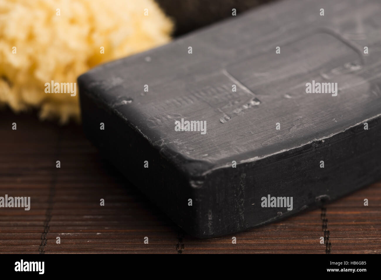 block of natural carbon soap Stock Photo - Alamy
