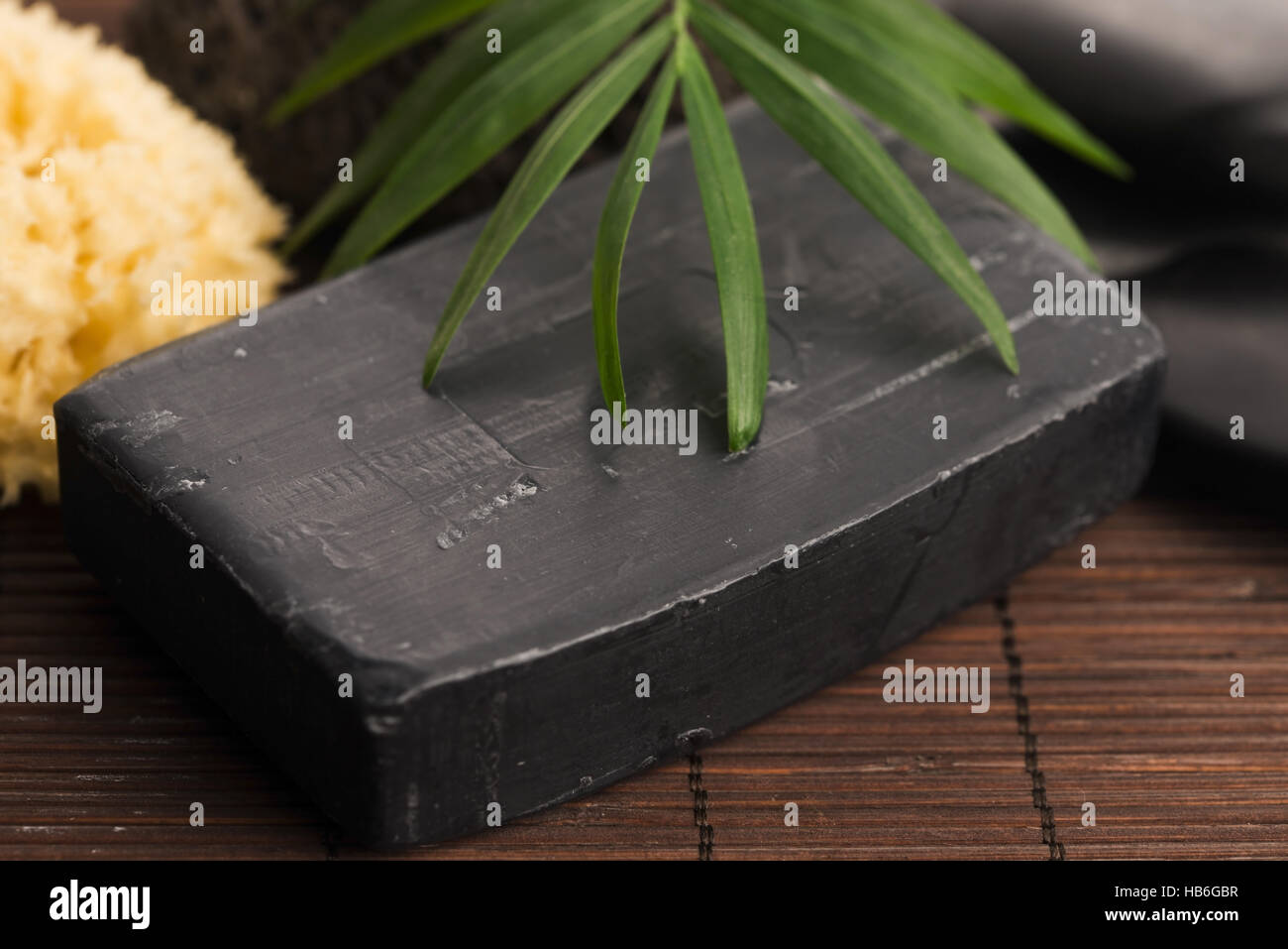 block of natural carbon soap Stock Photo - Alamy