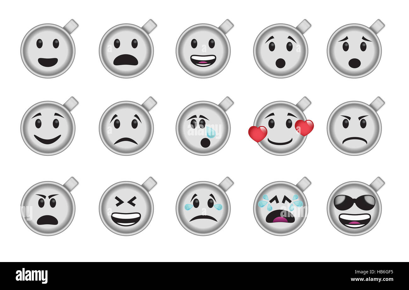 Set icons coffee cup Cut Out Stock Images & Pictures - Alamy