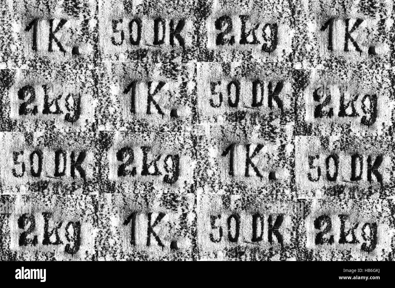 Labels for weight Stock Photo - Alamy