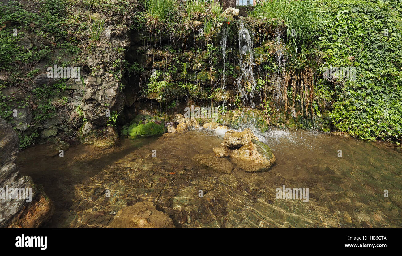 Rivulet with cascade Stock Photo - Alamy