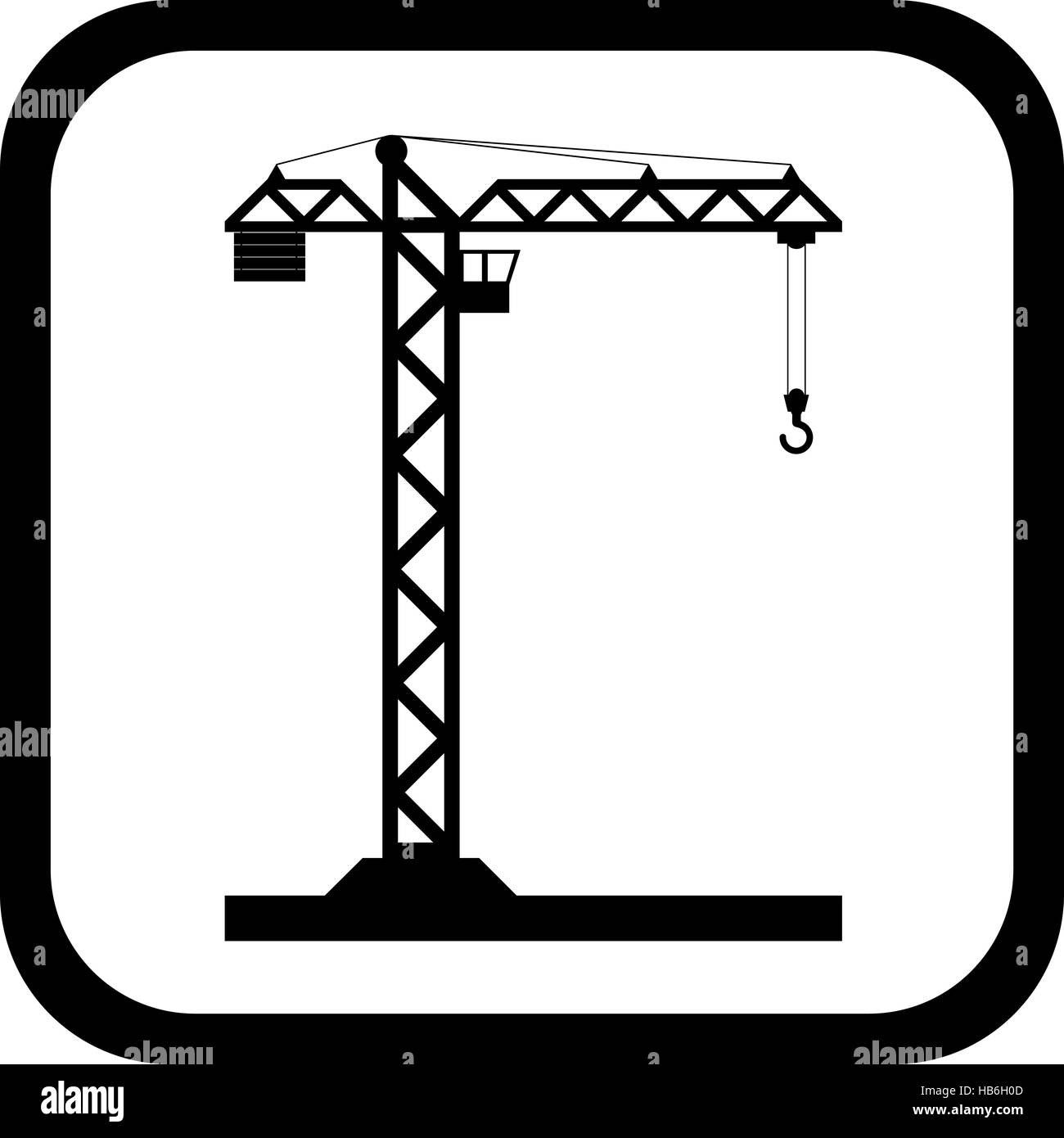 Crane illustration isolated hi-res stock photography and images - Alamy