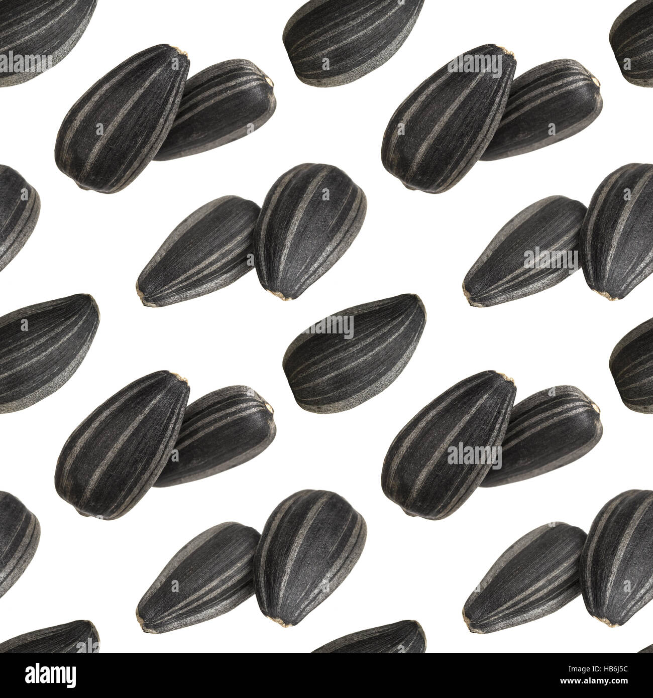 Seamless pattern of black sunflower seeds Stock Photo - Alamy