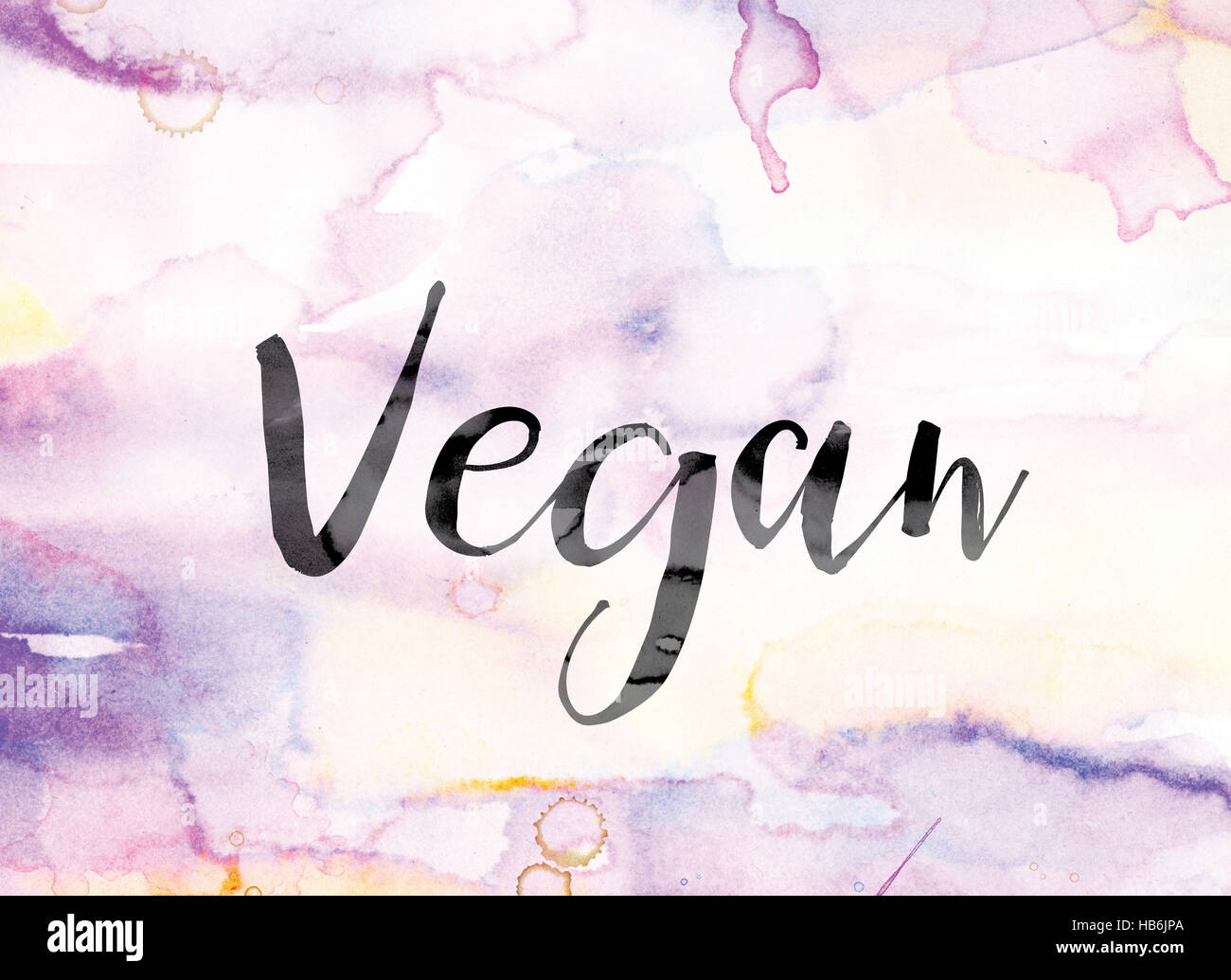 Word vegan painted in hi-res stock photography and images - Alamy