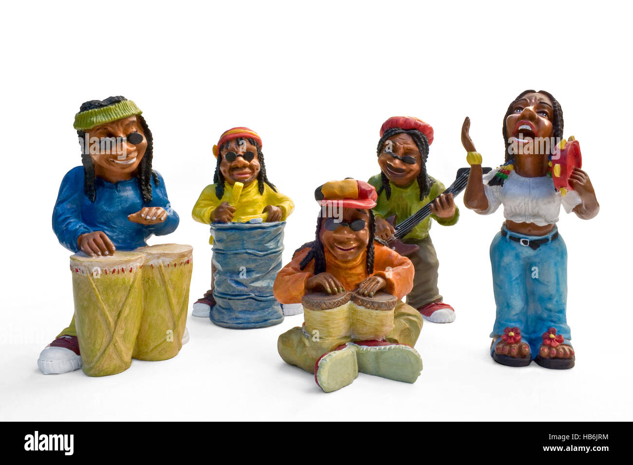Dreadlock reggae musicians playing music Stock Photo - Alamy