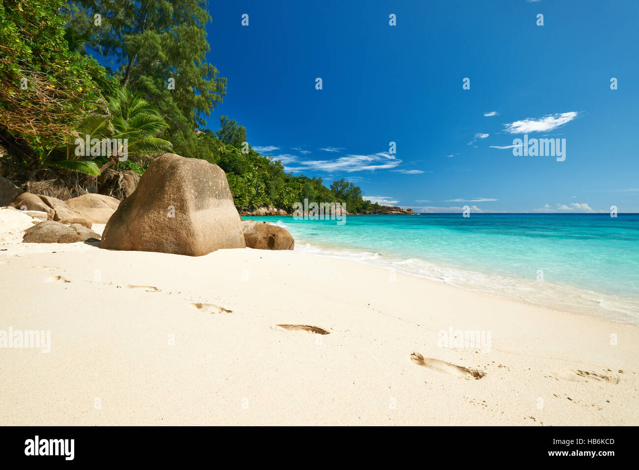 Beautiful Anse Intendance beach at Seychelles Stock Photo - Alamy