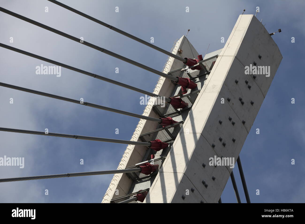 Construction Cable Stayed Bridge Cable Stayed Pylon High Resolution ...