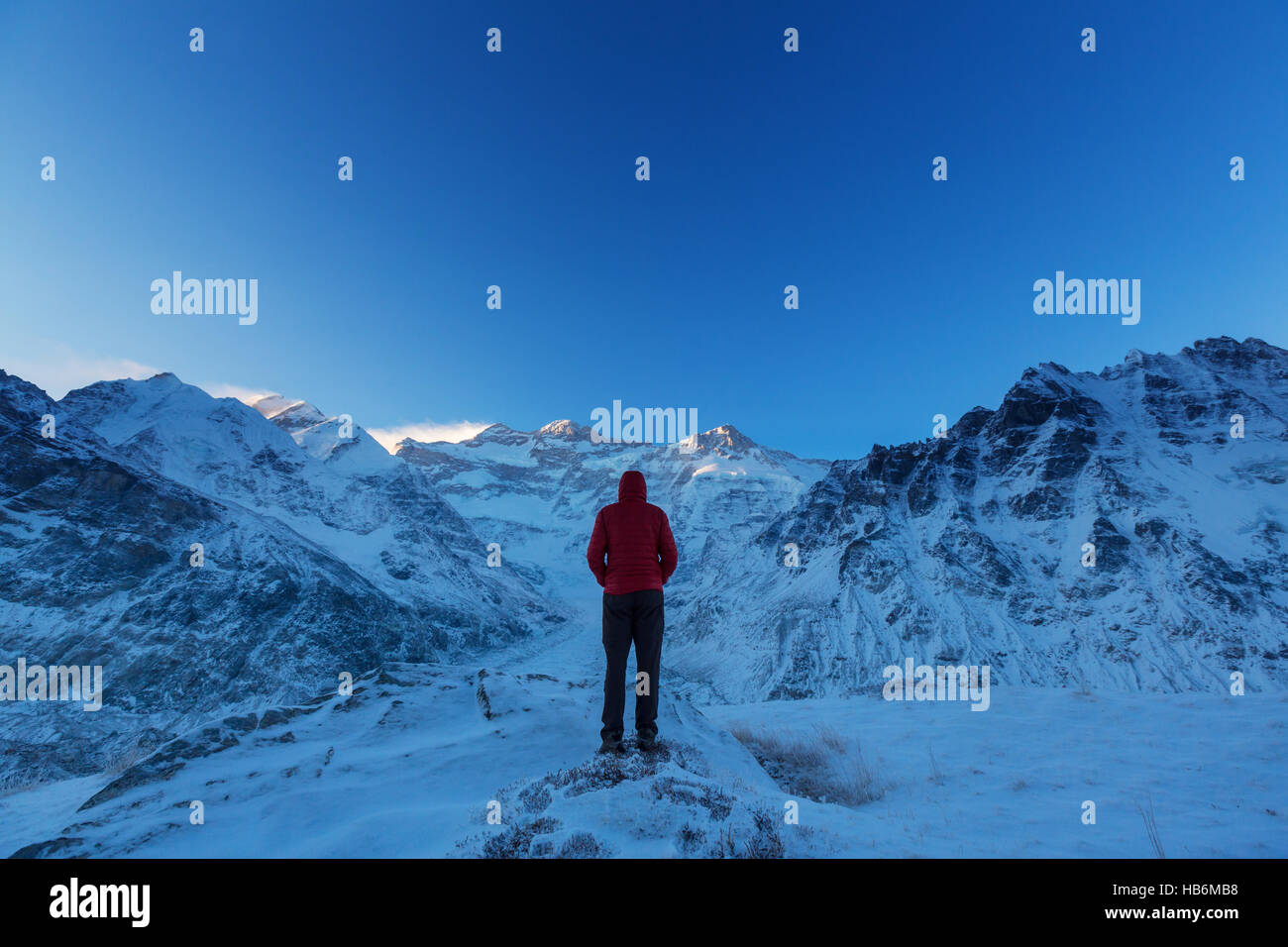 Hike in Himalayas Stock Photo - Alamy