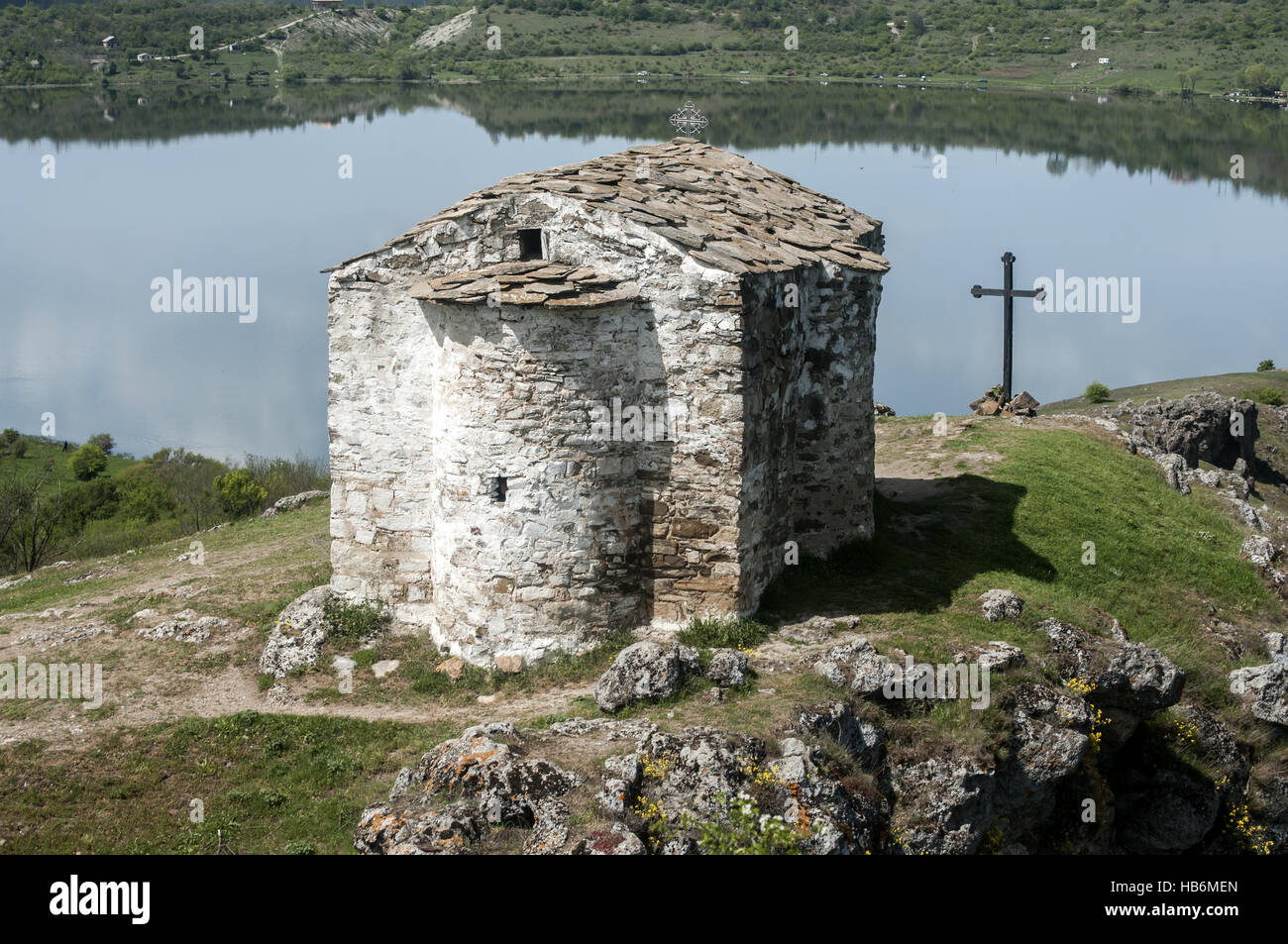 Medieval stone chapel exterior Stock Photo - Alamy