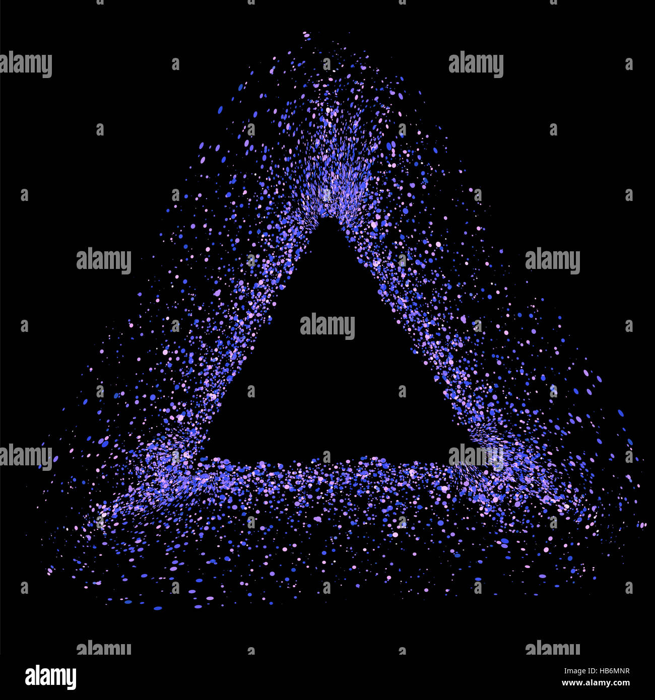 Blue Triangle Frame Stock Photo - Alamy