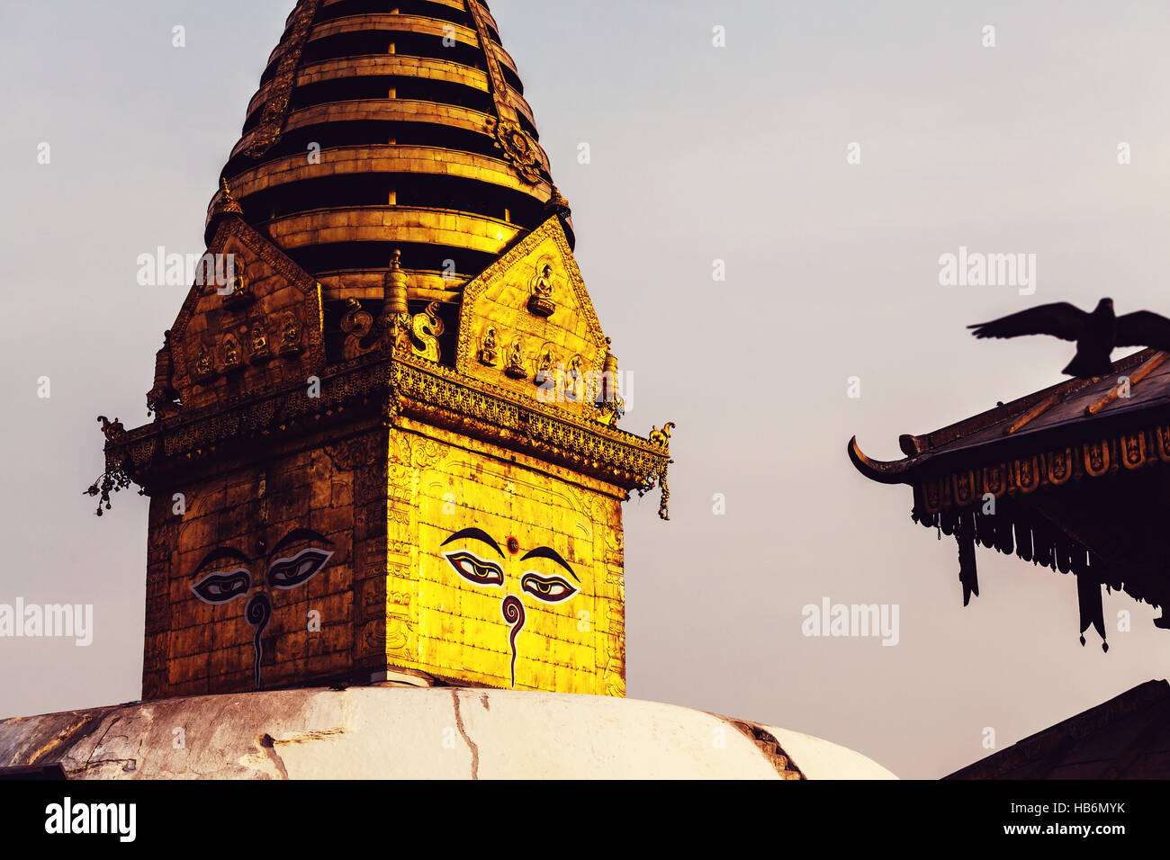 Stupa in Nepal Stock Photo - Alamy
