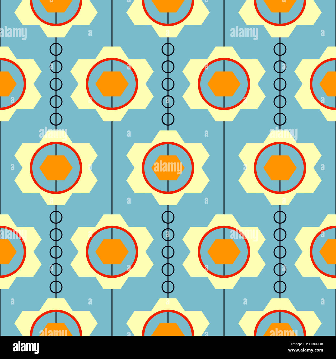 seamless pattern Retro Stock Photo - Alamy