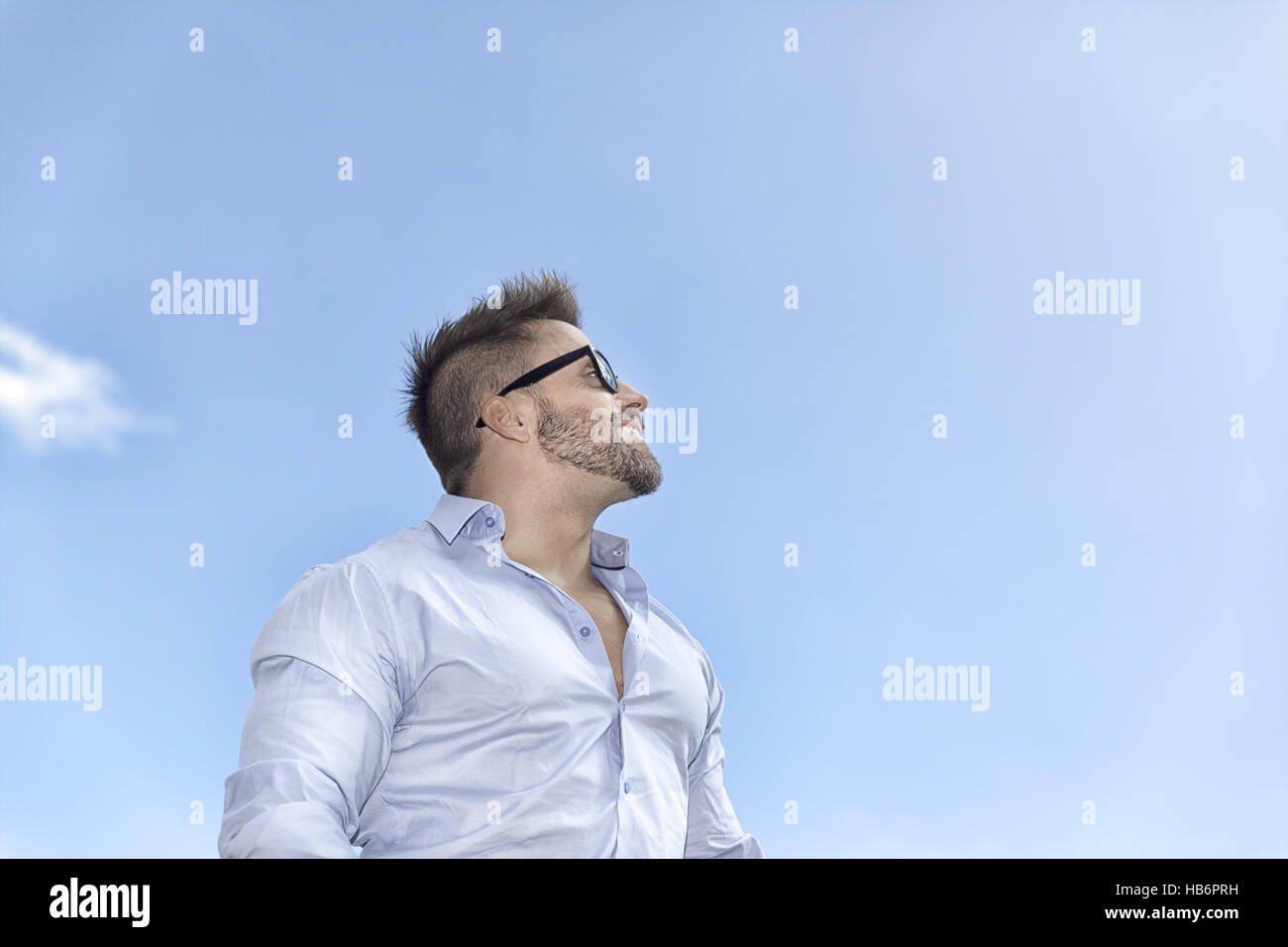 Blue man hi-res stock photography and images - Alamy