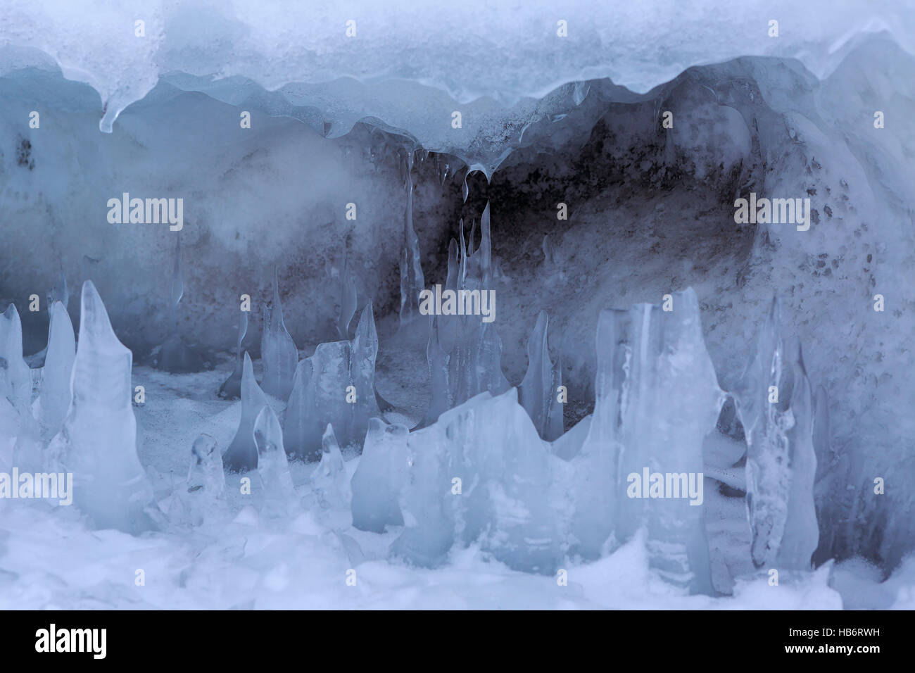 Snow caves of ice Stock Photo - Alamy