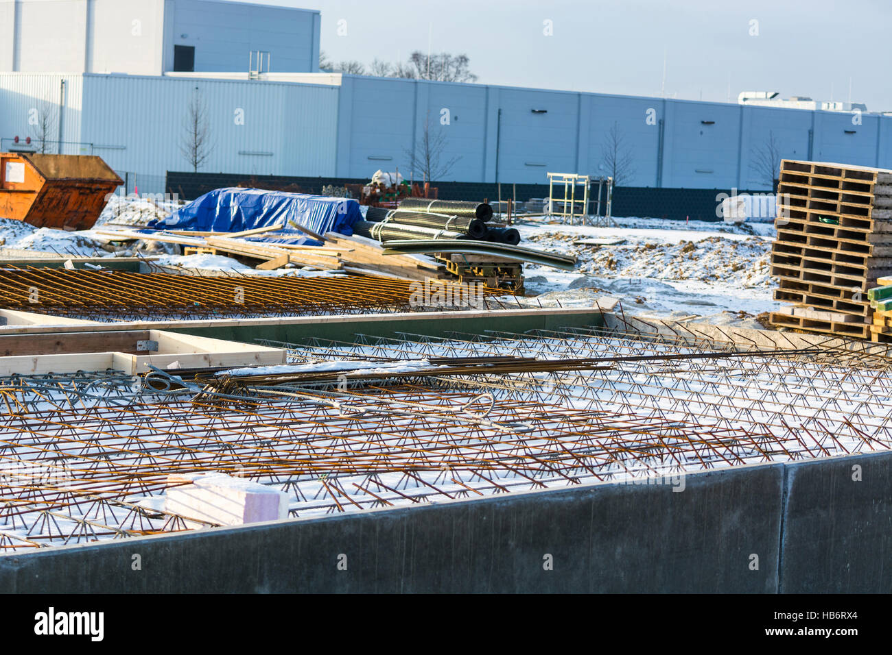 Construction, Structural work and foundations Stock Photo - Alamy