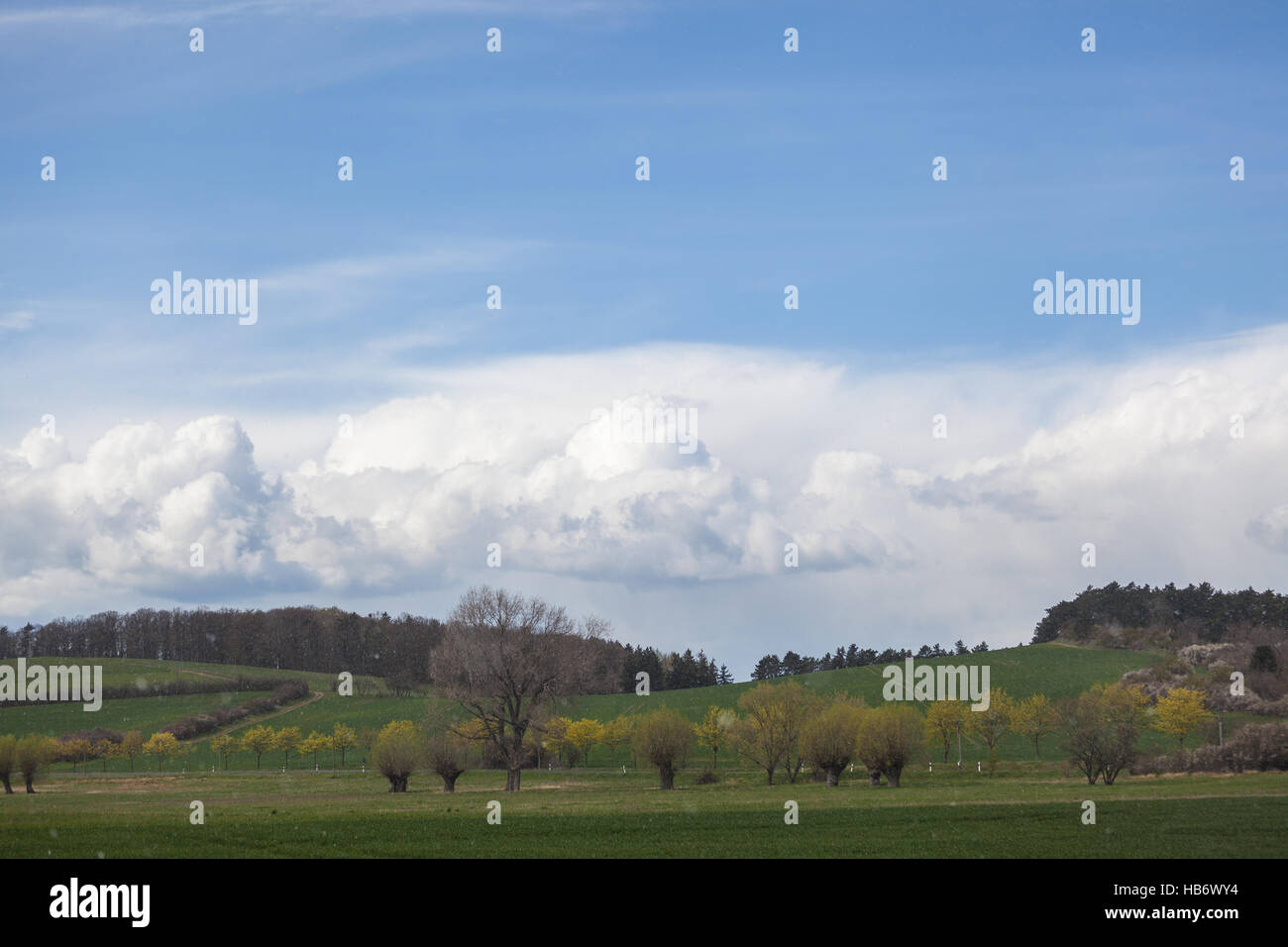 Landscape with April weather Stock Photo - Alamy