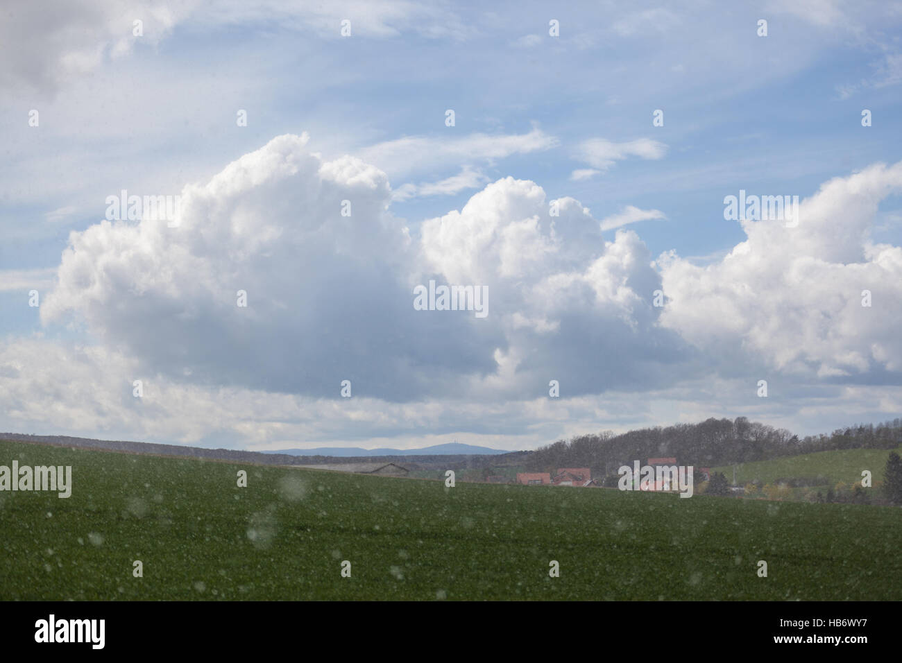 Landscape with April weather Stock Photo - Alamy