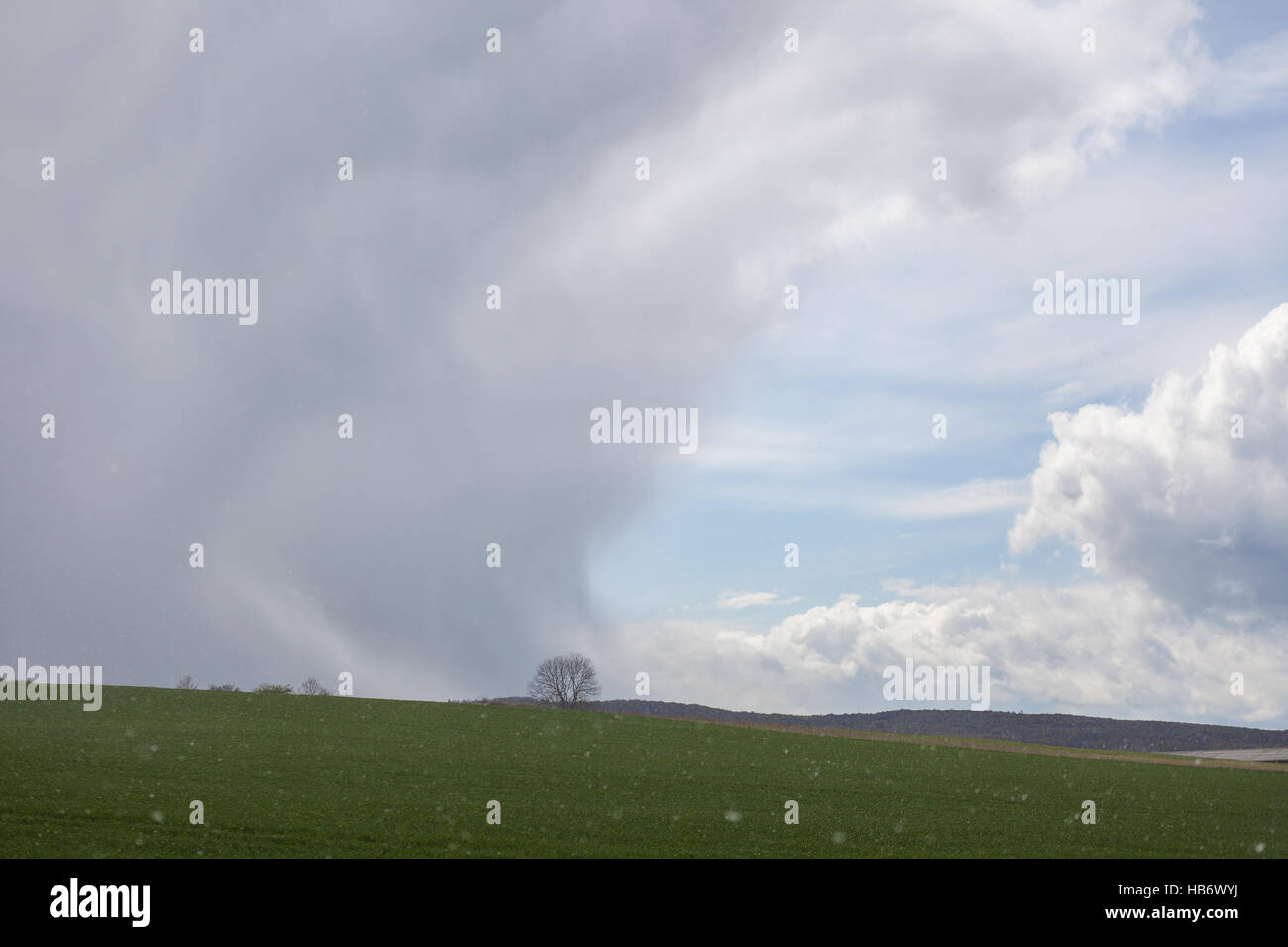 Landscape with April weather Stock Photo - Alamy