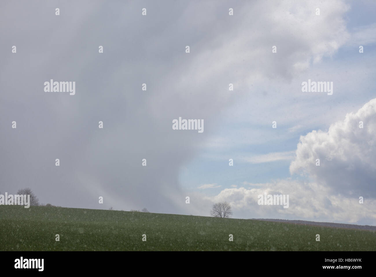 Landscape with April weather Stock Photo - Alamy