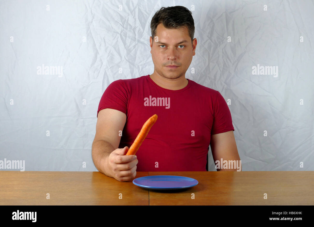 Man dislike food hi-res stock photography and images - Alamy