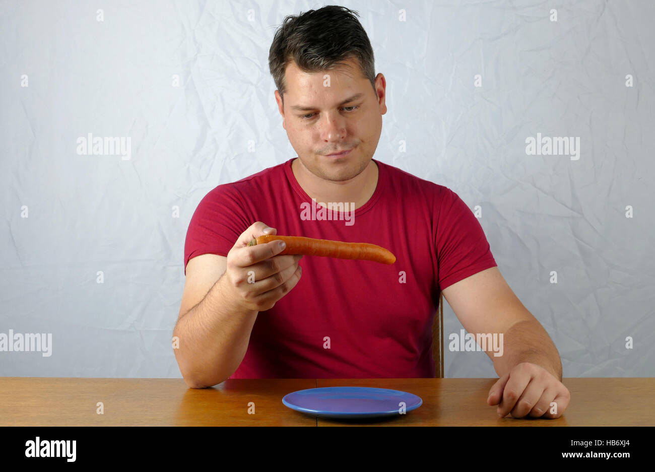 Man dislike food hi-res stock photography and images - Alamy