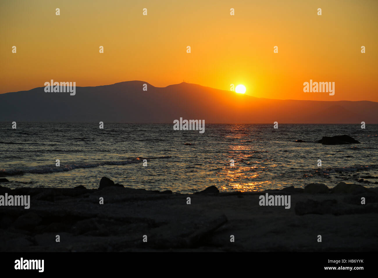 Chora naxos sunset hi-res stock photography and images - Alamy
