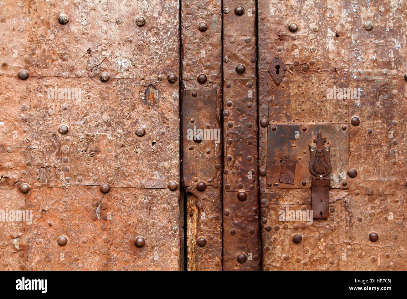 Old rusty metallic texture, from an antique door Stock Photo - Alamy
