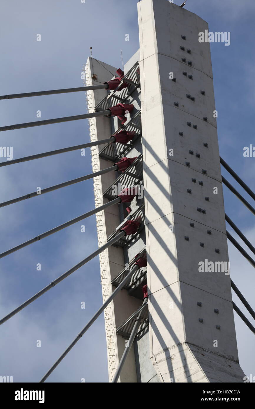 pylon cable-stayed bridge Stock Photo - Alamy