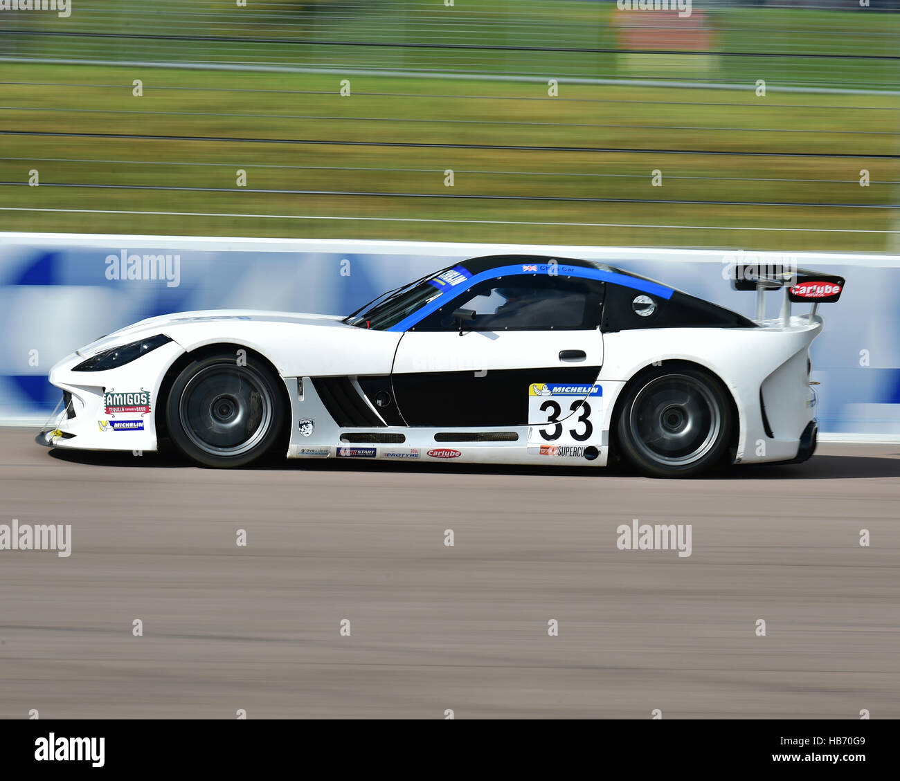 Chris Car, Ginetta G55, Ginetta GT4 SuperCup, BTCC Rockingham, Rockingham Motorsport Speedway ...