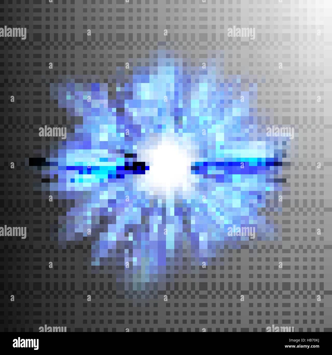 Neon blue light rays. EPS 10 Stock Vector Image & Art - Alamy