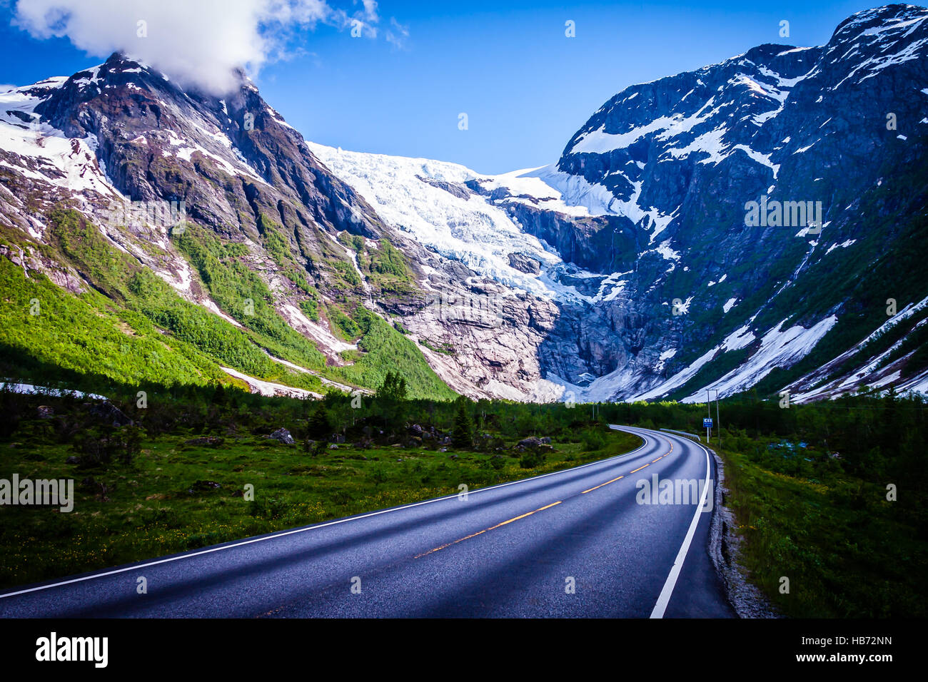 boyabreen - glacier in Norway Stock Photo - Alamy