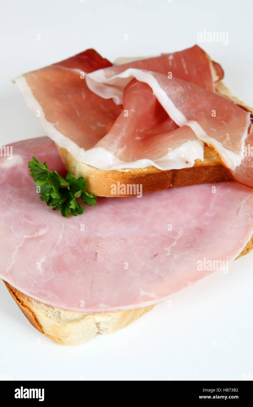 toast with ham Stock Photo - Alamy