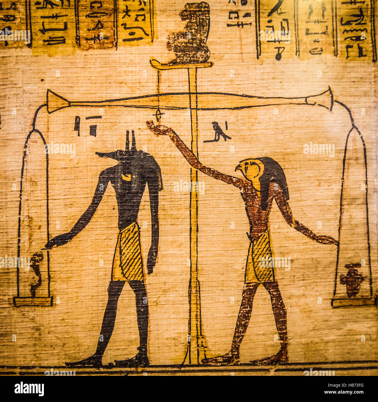 Book of the dead egypt horus hi-res stock photography and images - Alamy
