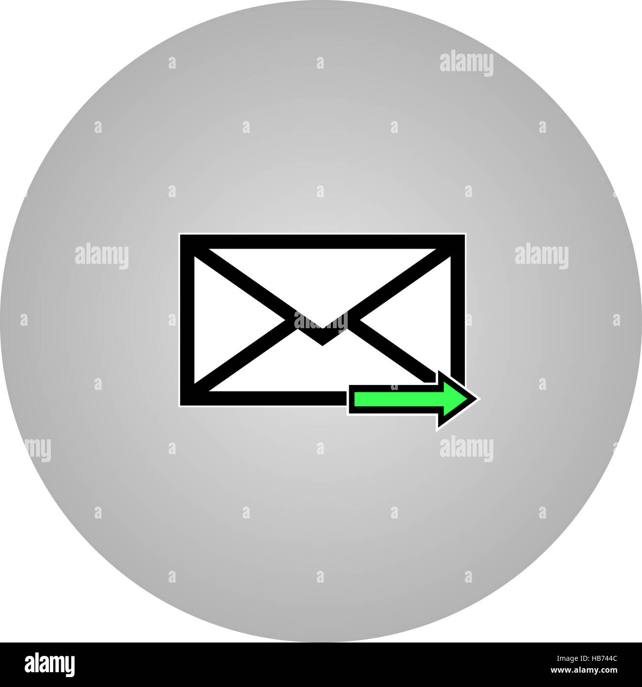 Email symbol letter icon Stock Photo - Alamy