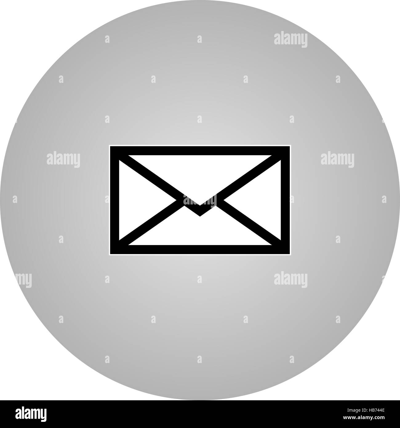 Email symbol letter icon Stock Photo - Alamy