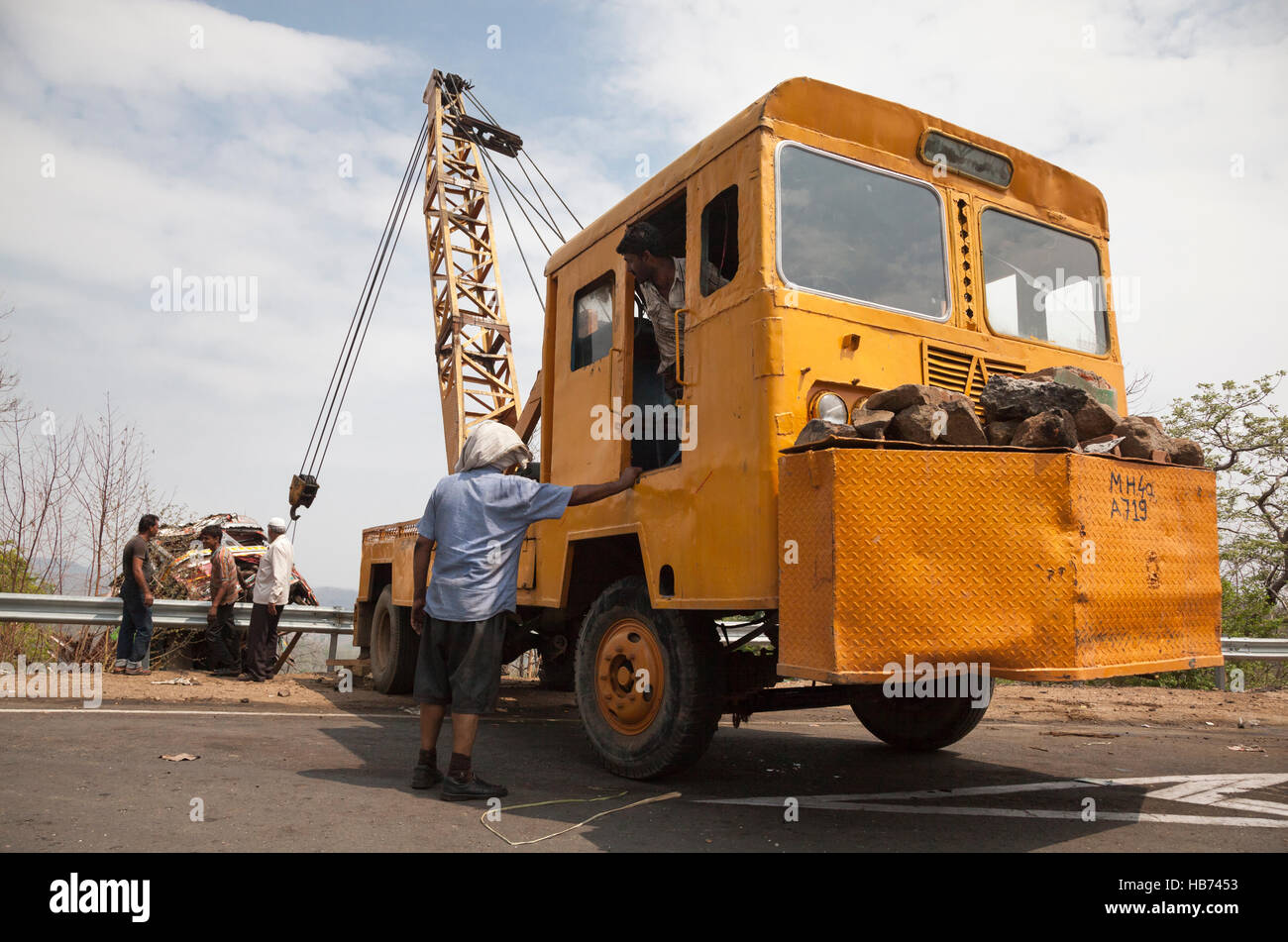 Truck accident cargo cab hi-res stock photography and images - Alamy